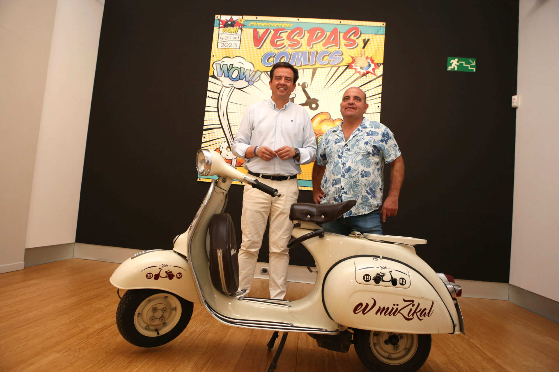 Las vespas y el cómic, dos caminos que se unen en Lucena